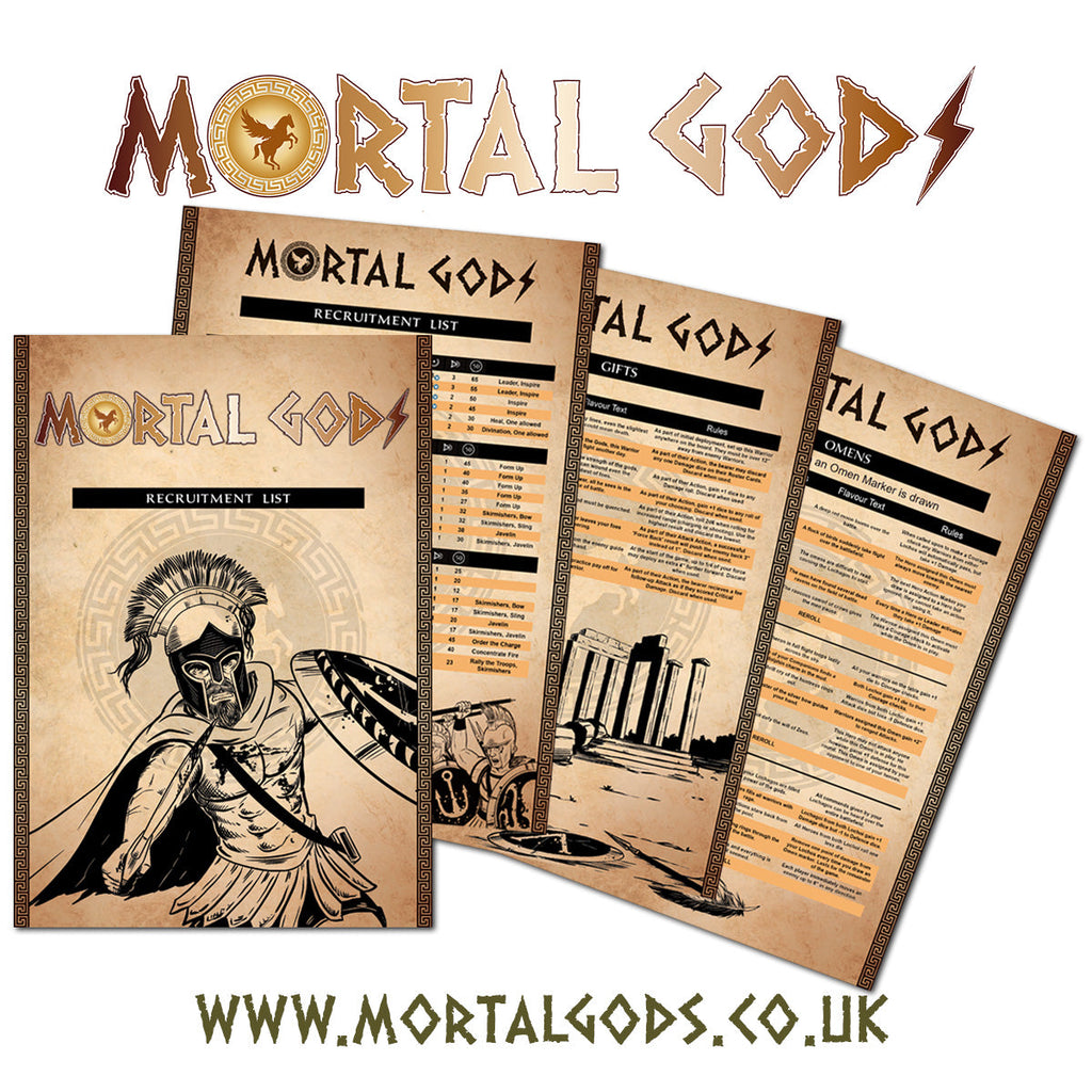 Mortal Gods – Looking Ahead - Cards – Footsore Miniatures & Games Limited